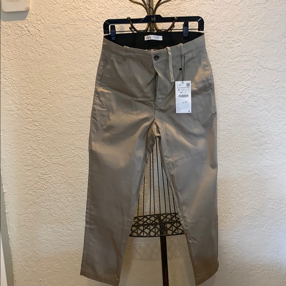 Zara | Pants | Zara Mens Tan Chino Pants | Poshmark